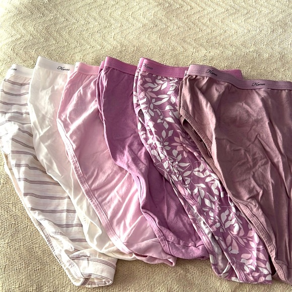 Hanes | Intimates & Sleepwear | Hanes Womens Pink And White Panty ...